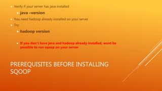 Installing apache sqoop | PPTX