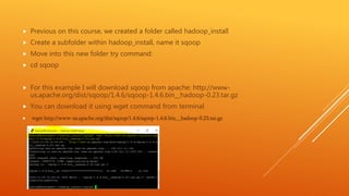 Installing apache sqoop | PPTX