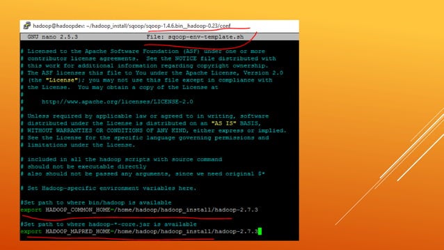 Installing Apache Sqoop Ppt