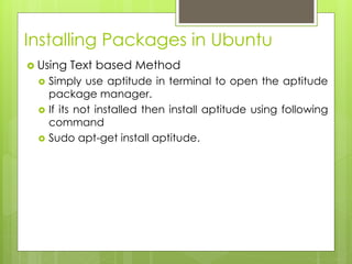 Installing application in ubuntu [autosaved] | PPTX | Operating Systems ...