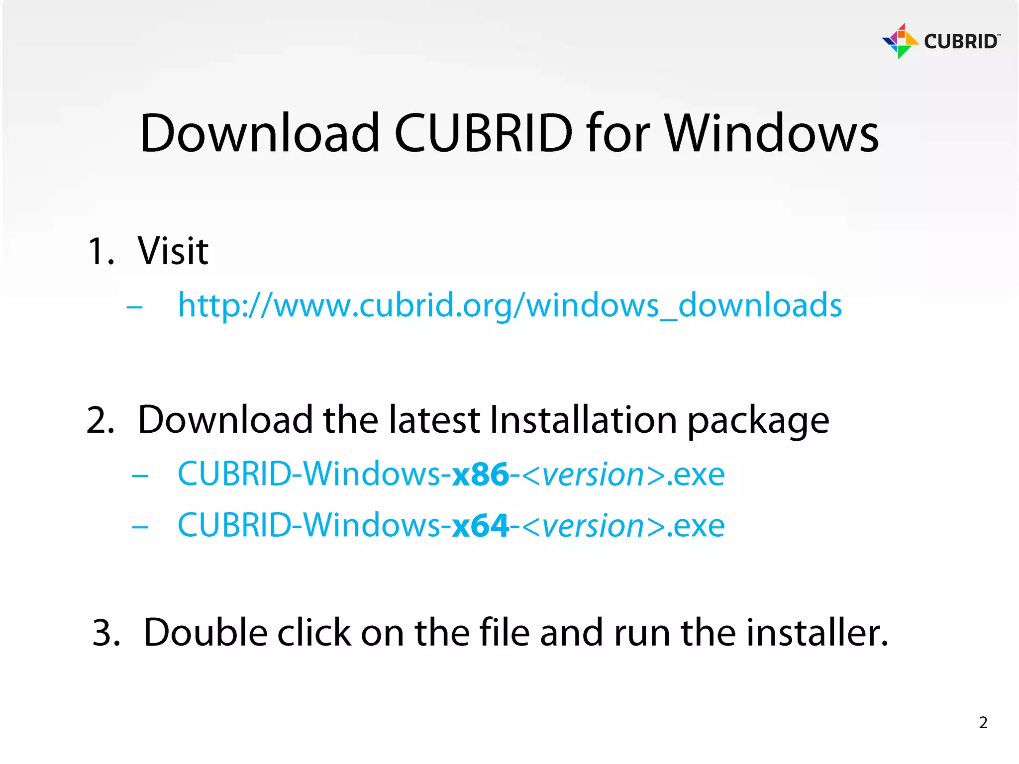 Installing CUBRID on Windows | PPTX | Databases | Computer Software and Applications