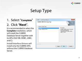 Installing CUBRID on Windows | PPTX | Databases | Computer Software and Applications