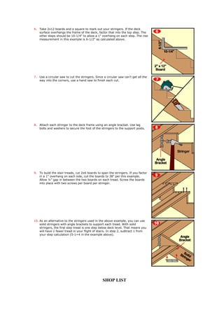 Installing deck stairs | PDF