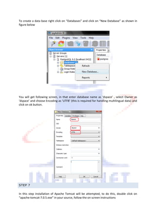 Installing d space on windows | PDF