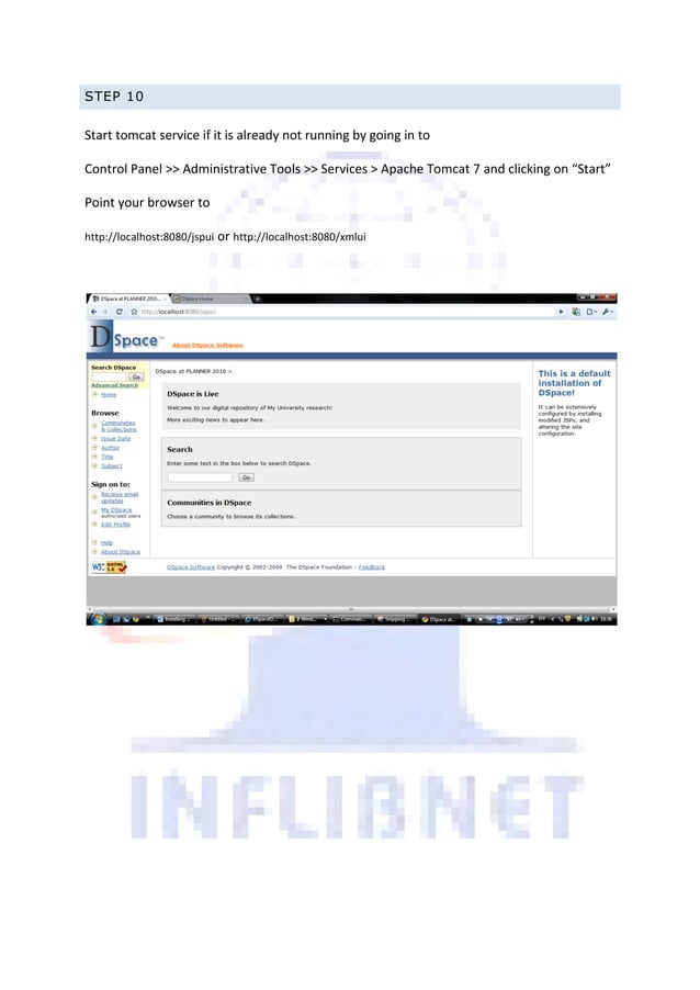 Installing d space on windows | PDF