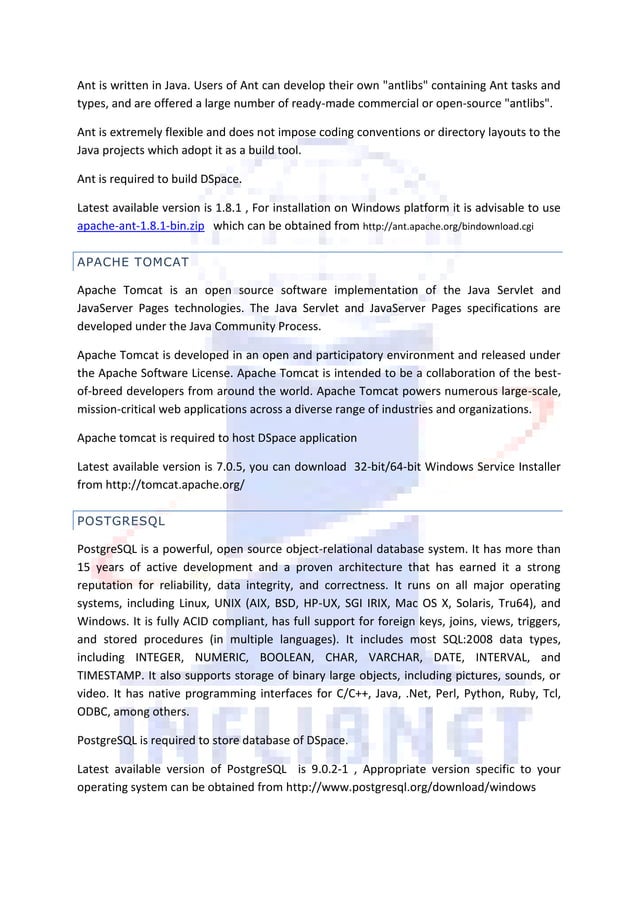 Installing d space on windows | PDF