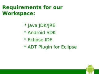 Installing eclipse & sdk | PPT