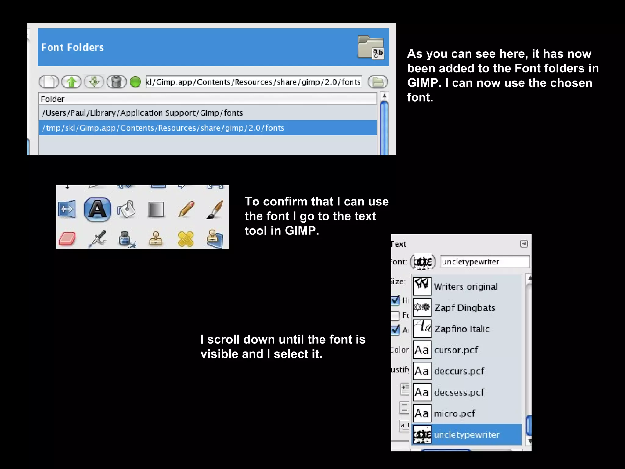 Installing fonts in gimp | PPT