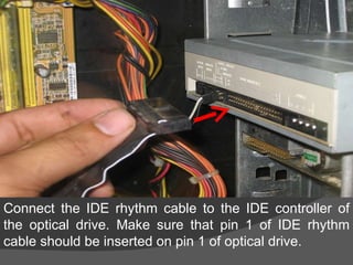 Installing hard drive and optical drive | PPT