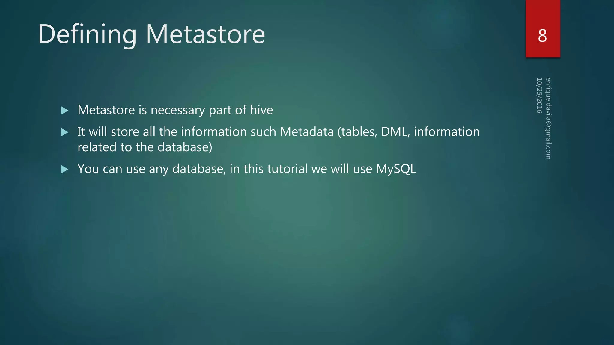 Installing hive on ubuntu 16 | PPTX