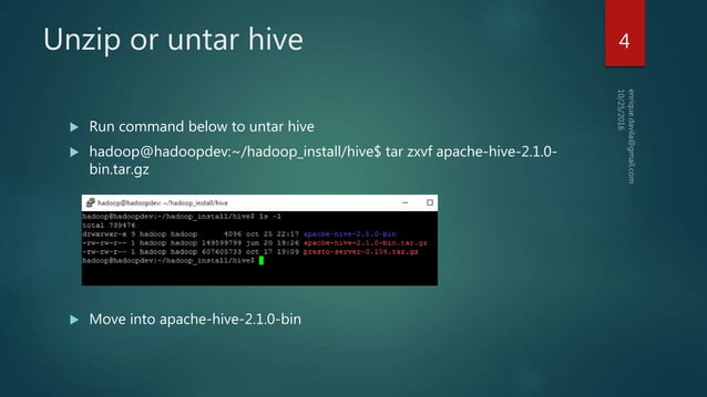 Installing hive on ubuntu 16 | PPT