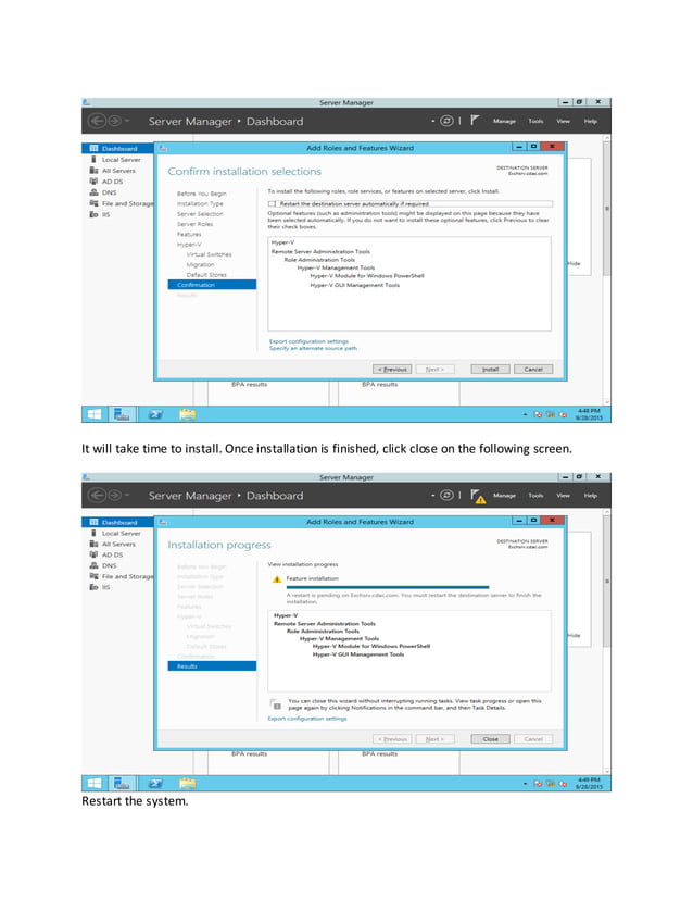 Installing hyper v on windows server 2012 | PDF