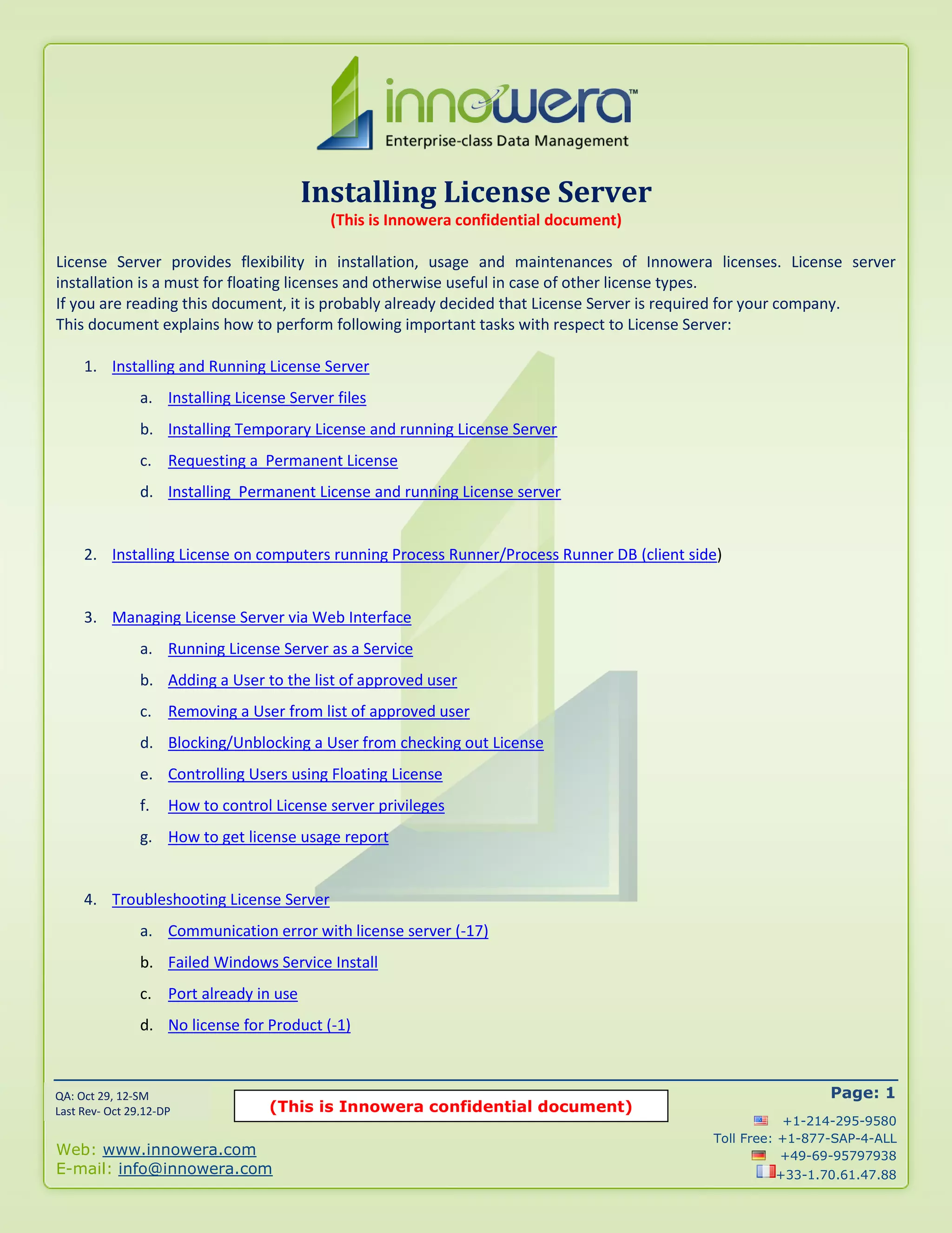 Installing license server | PDF