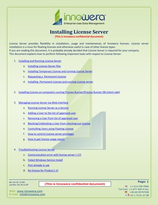 Installing license server | PDF