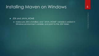 Installing maven on windows | PPTX
