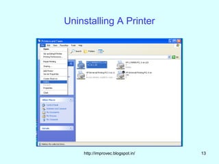 Installing modem,printer.47