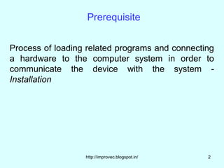 Installing modem,printer.47