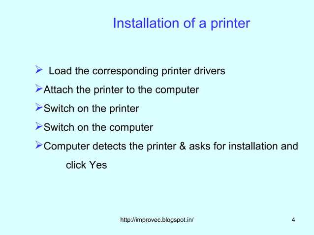 Installing modem,printer.47