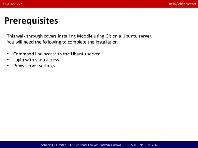 Installing moodle using git | PPT