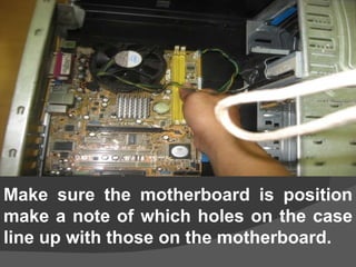 Installing motherboard | PPT