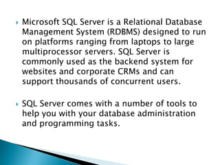Installing ms sql server 2012 express edition | PPT