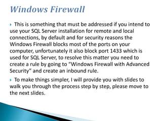 Installing ms sql server 2012 express edition | PPT