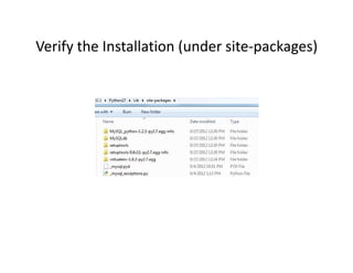 Installing MySQL for Python | PDF | Computing | Technology & Computing