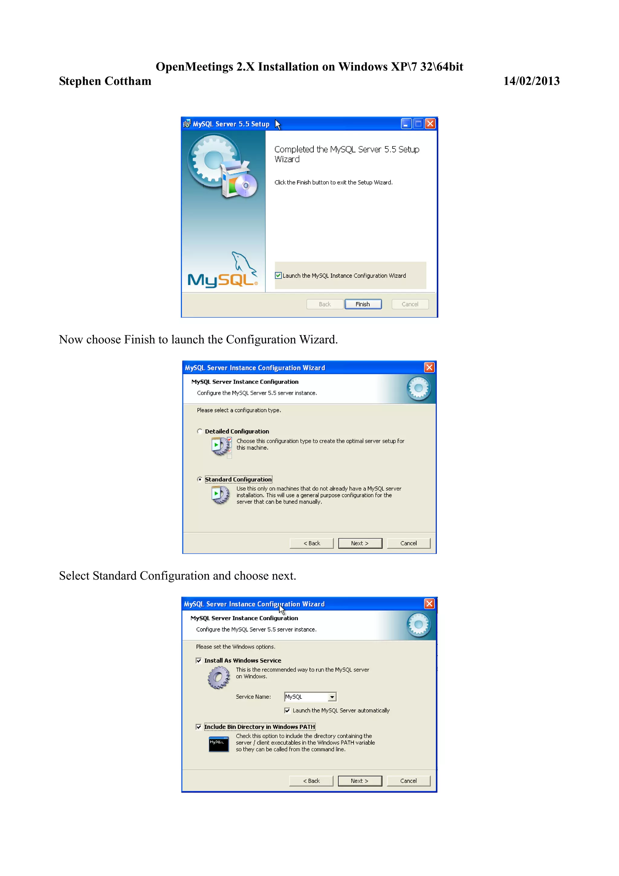 Installing om2.x on windows xp-7-2003 | PDF | Operating Systems | Computer Software and Applications