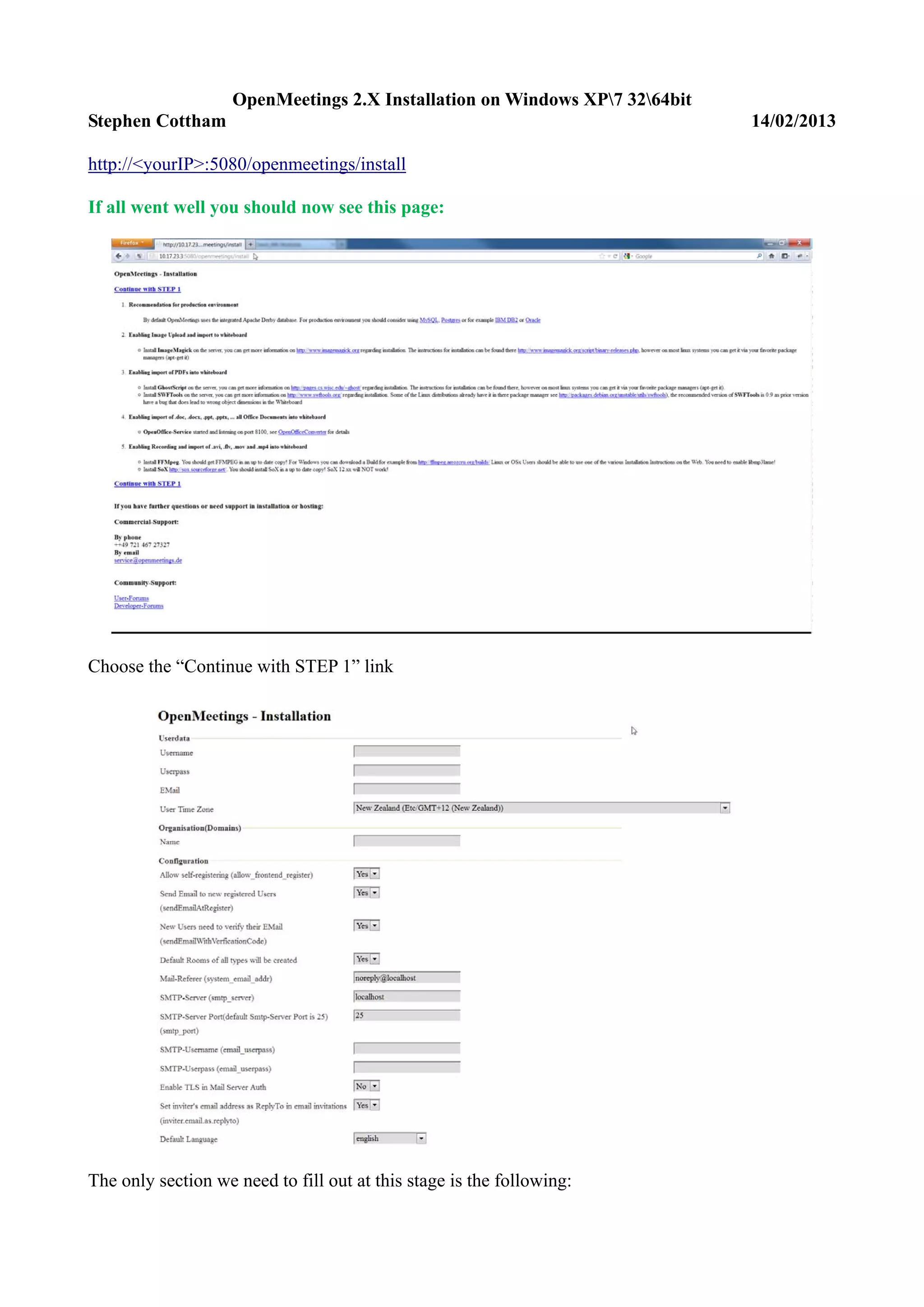 Installing om2.x on windows xp-7-2003 | PDF | Operating Systems | Computer Software and Applications