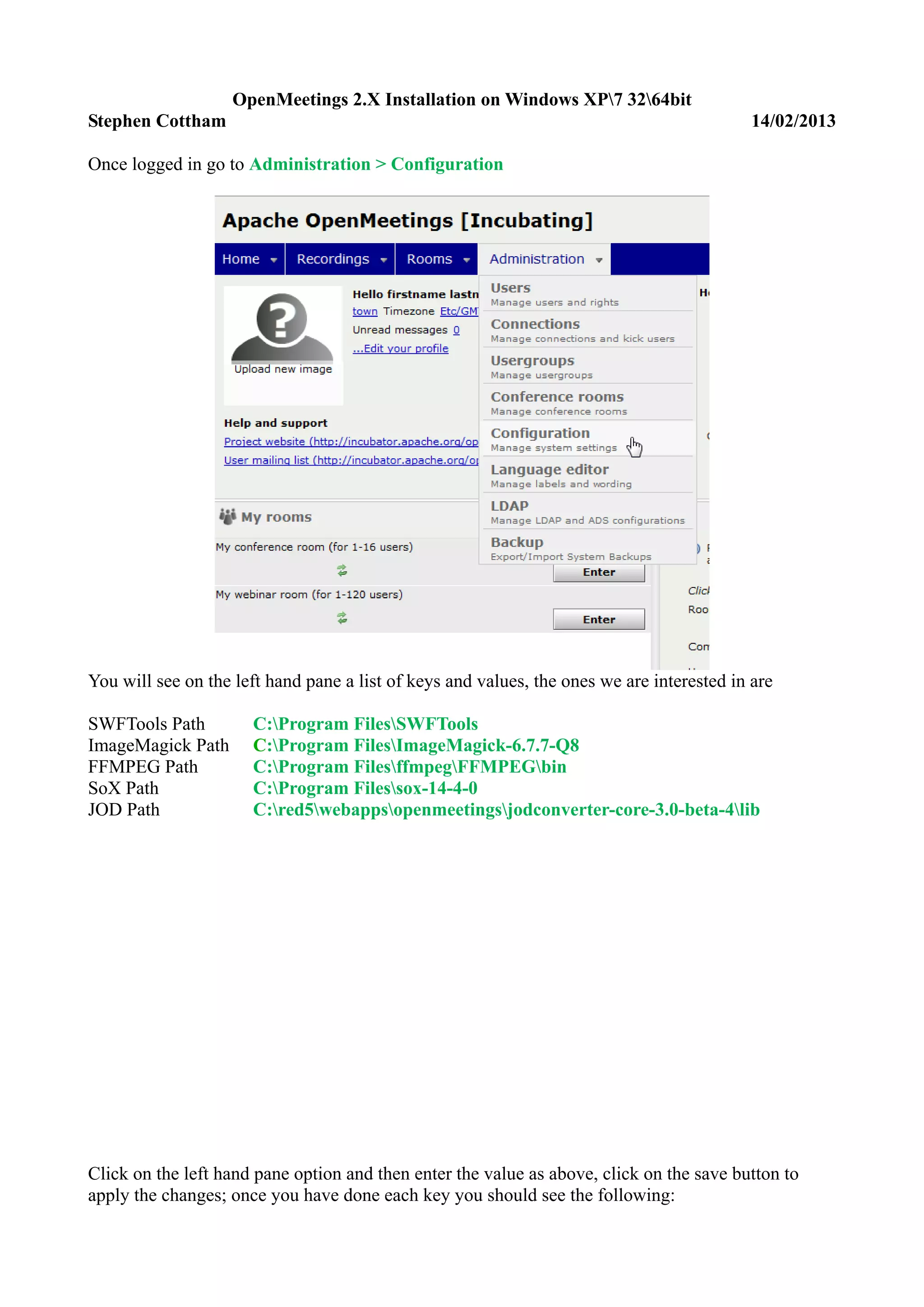 Installing om2.x on windows xp-7-2003 | PDF | Operating Systems | Computer Software and Applications
