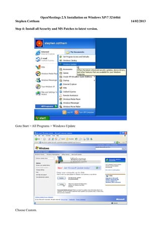 Installing om2.x on windows xp-7-2003 | PDF | Operating Systems ...