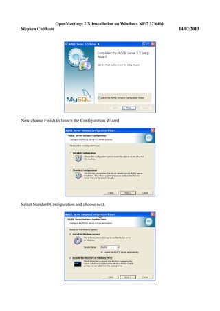 Installing om2.x on windows xp-7-2003 | PDF | Operating Systems ...