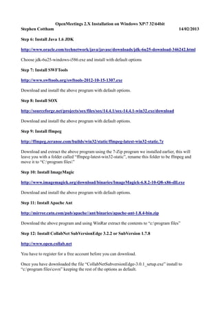 Installing om2.x on windows xp-7-2003 | PDF | Operating Systems ...