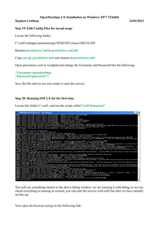 Installing om2.x on windows xp-7-2003 | PDF | Operating Systems ...
