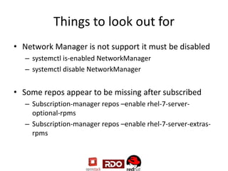 Installing OpenStack Juno using RDO on RHEL | PPTX