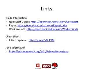 Installing OpenStack Juno using RDO on RHEL | PPTX