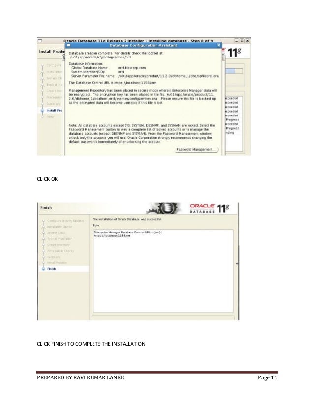 Installing Oracle Database 11 G Enterprise Edition On Windows