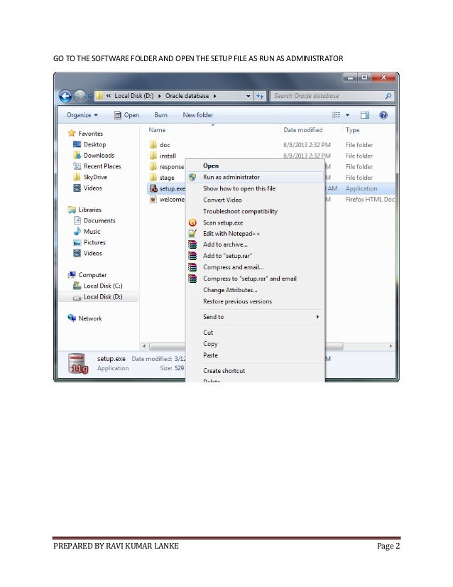 Installing Oracle Database 11 G Enterprise Edition On Windows