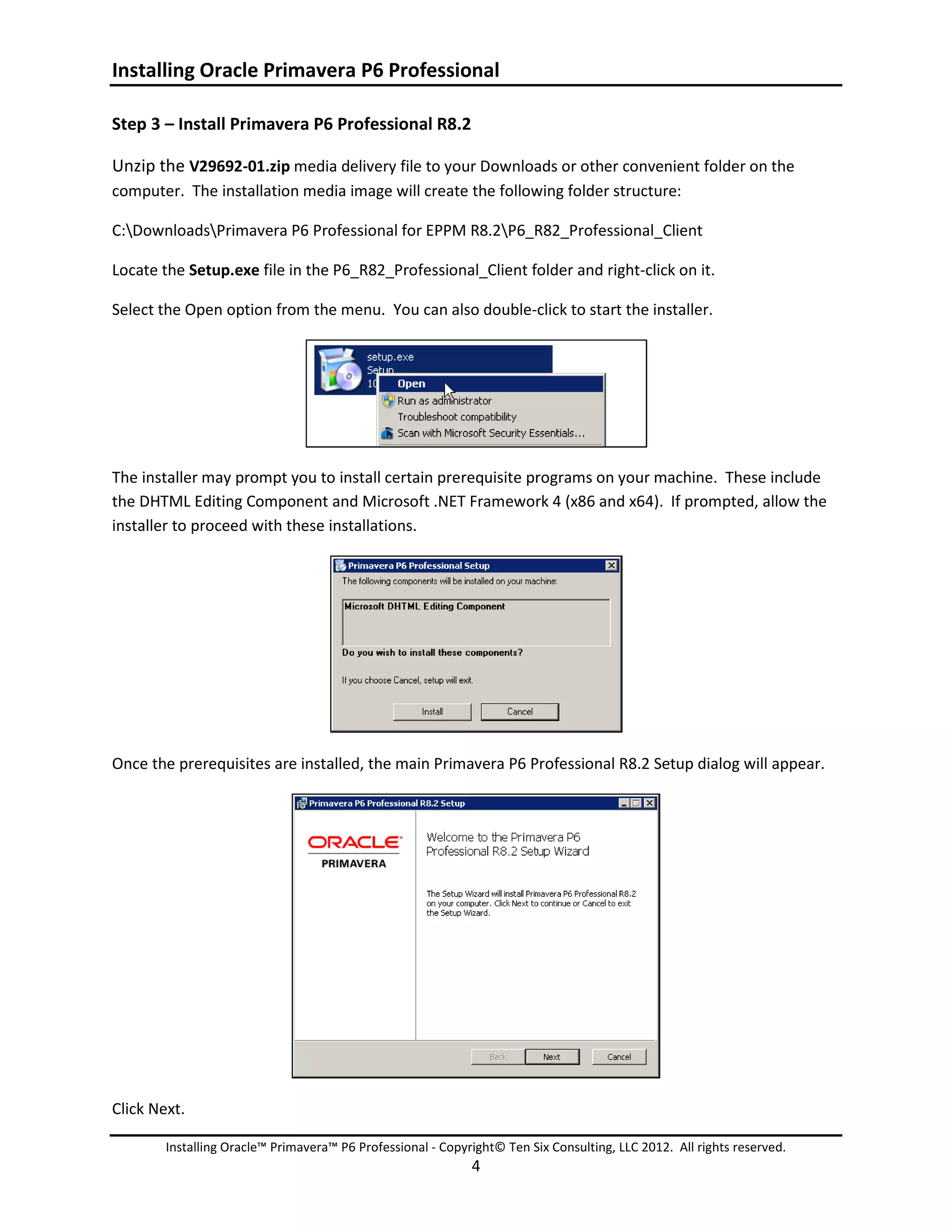 Installing Oracle Primavera P6 Professional standalone | PDF ...