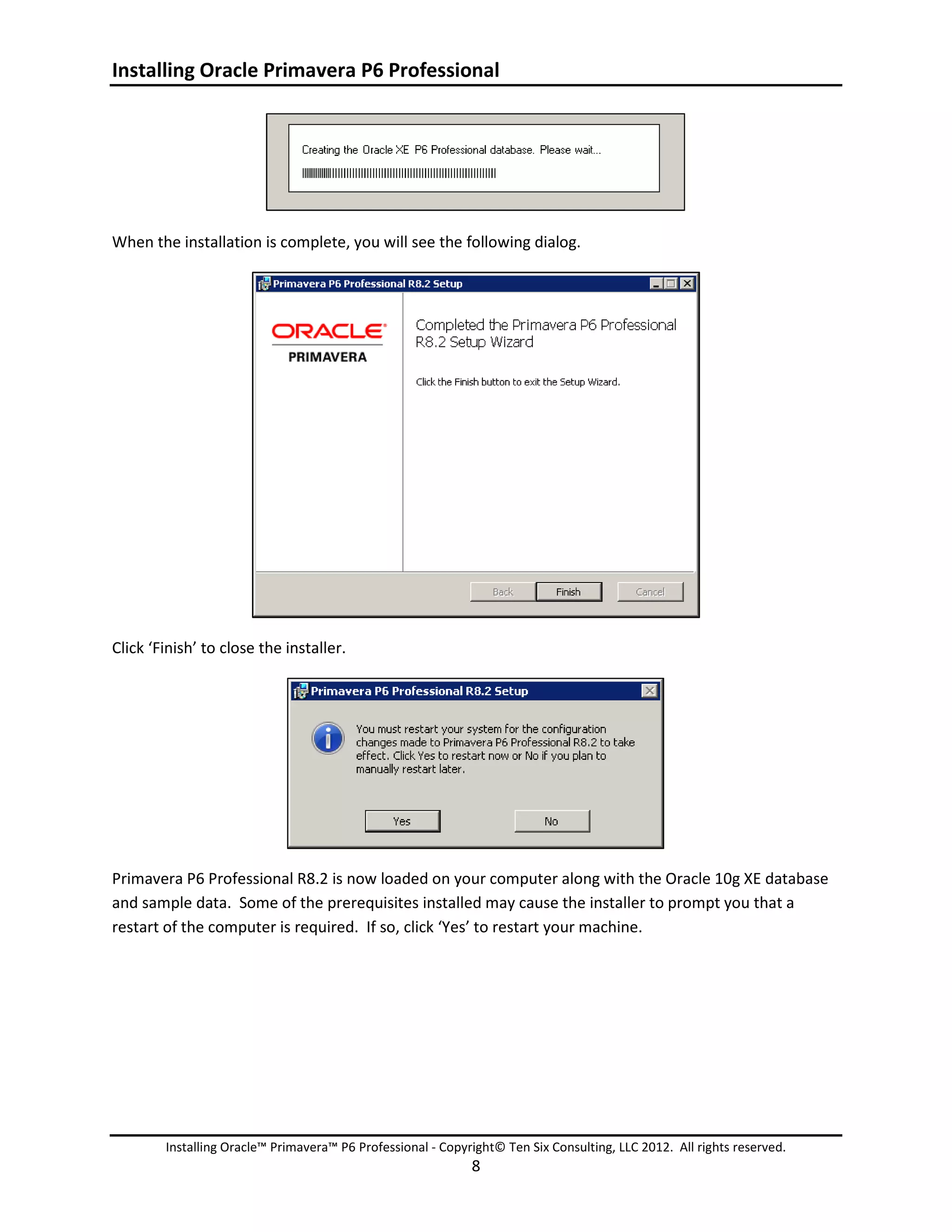 Installing Oracle Primavera P6 Professional standalone | PDF ...