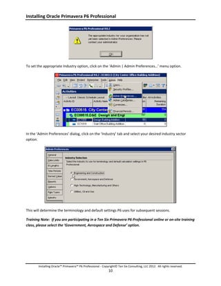 Installing Oracle Primavera P6 Professional standalone | PDF | Operating Systems | Computer ...