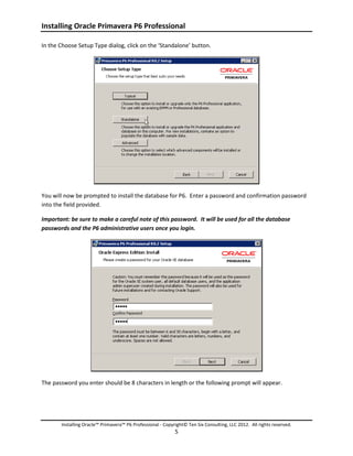 Installing Oracle Primavera P6 Professional standalone | PDF | Operating Systems | Computer ...