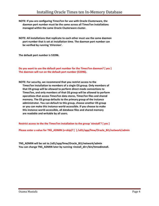 Installing Oracle Timesten Database On Linux Pdf