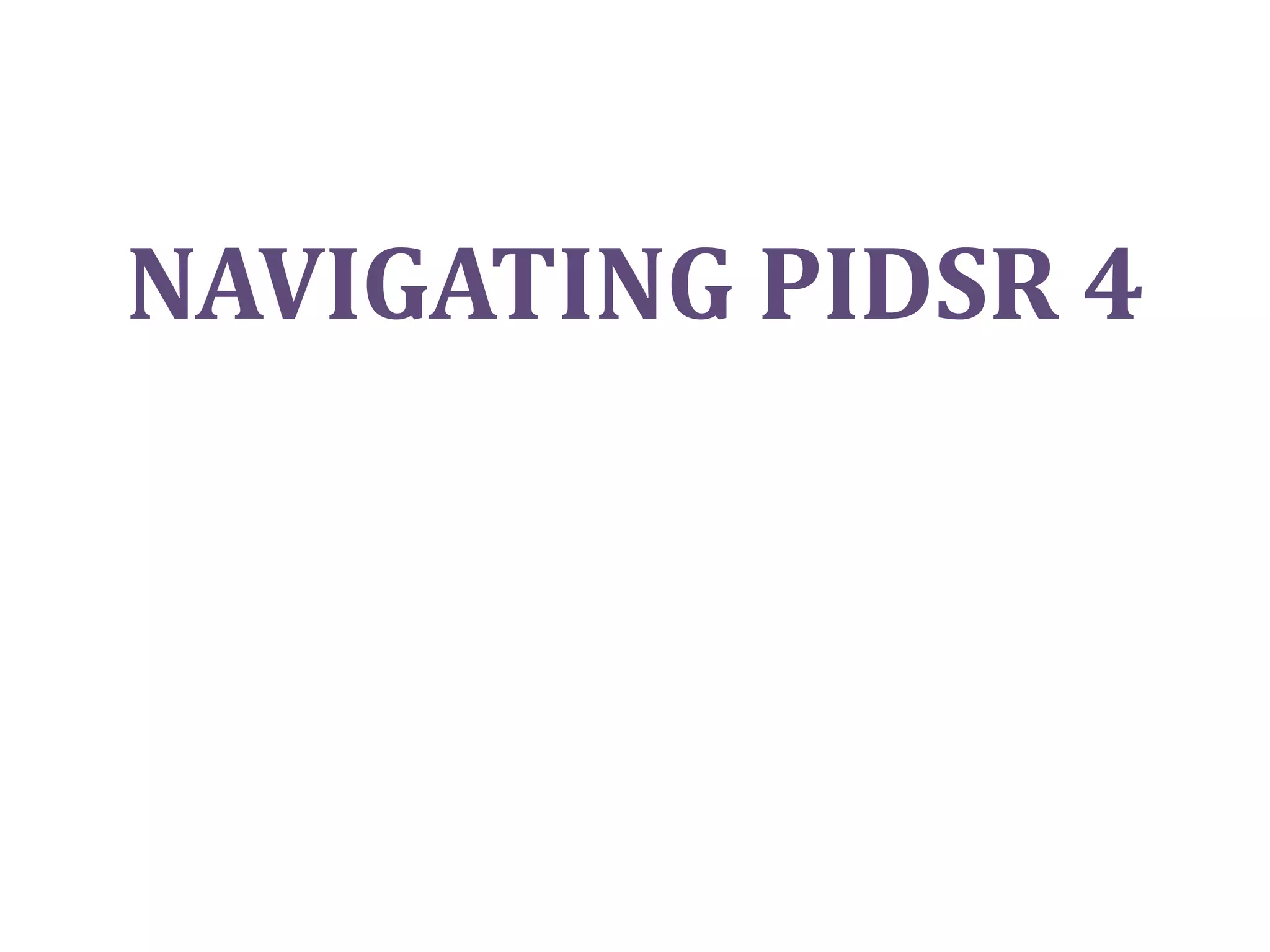 Installing pidsr | PPTX