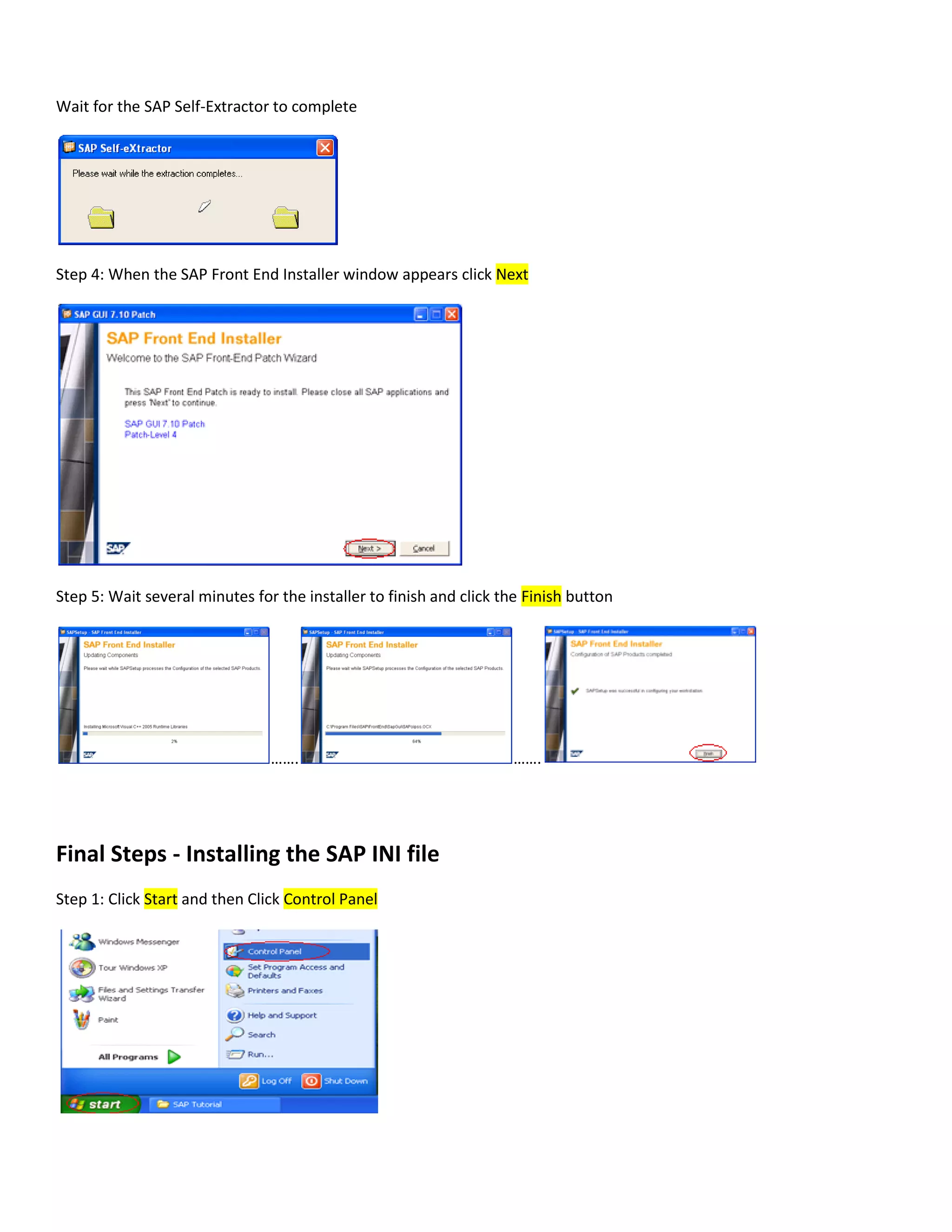 Installing sap7 | PDF