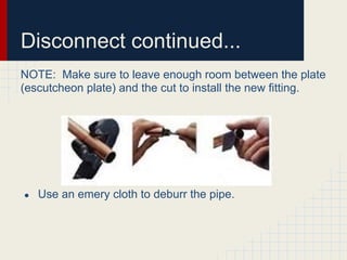 Installing shutoff valves & supply tubes | PPT