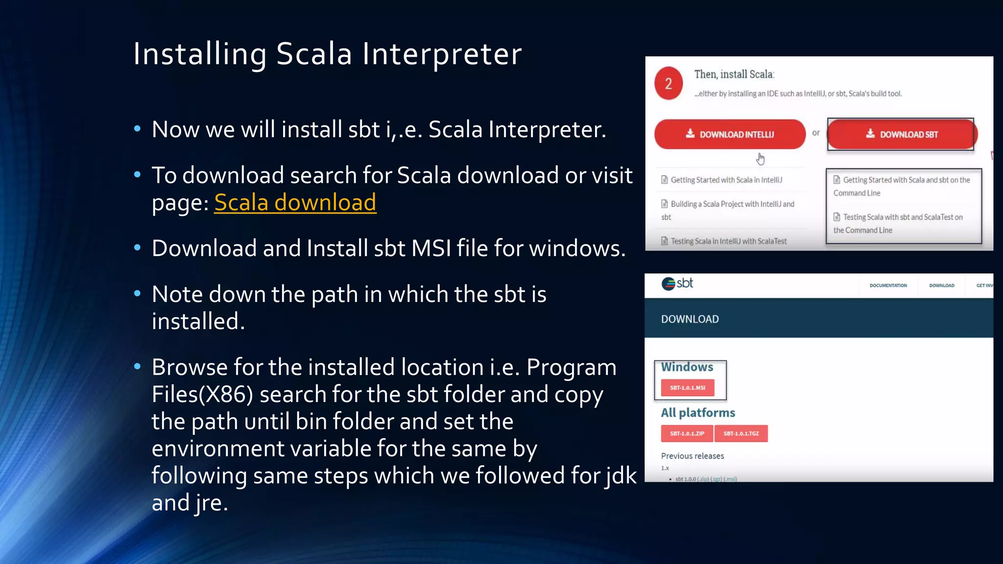 Installing spark scala console in windows 10 | PPT