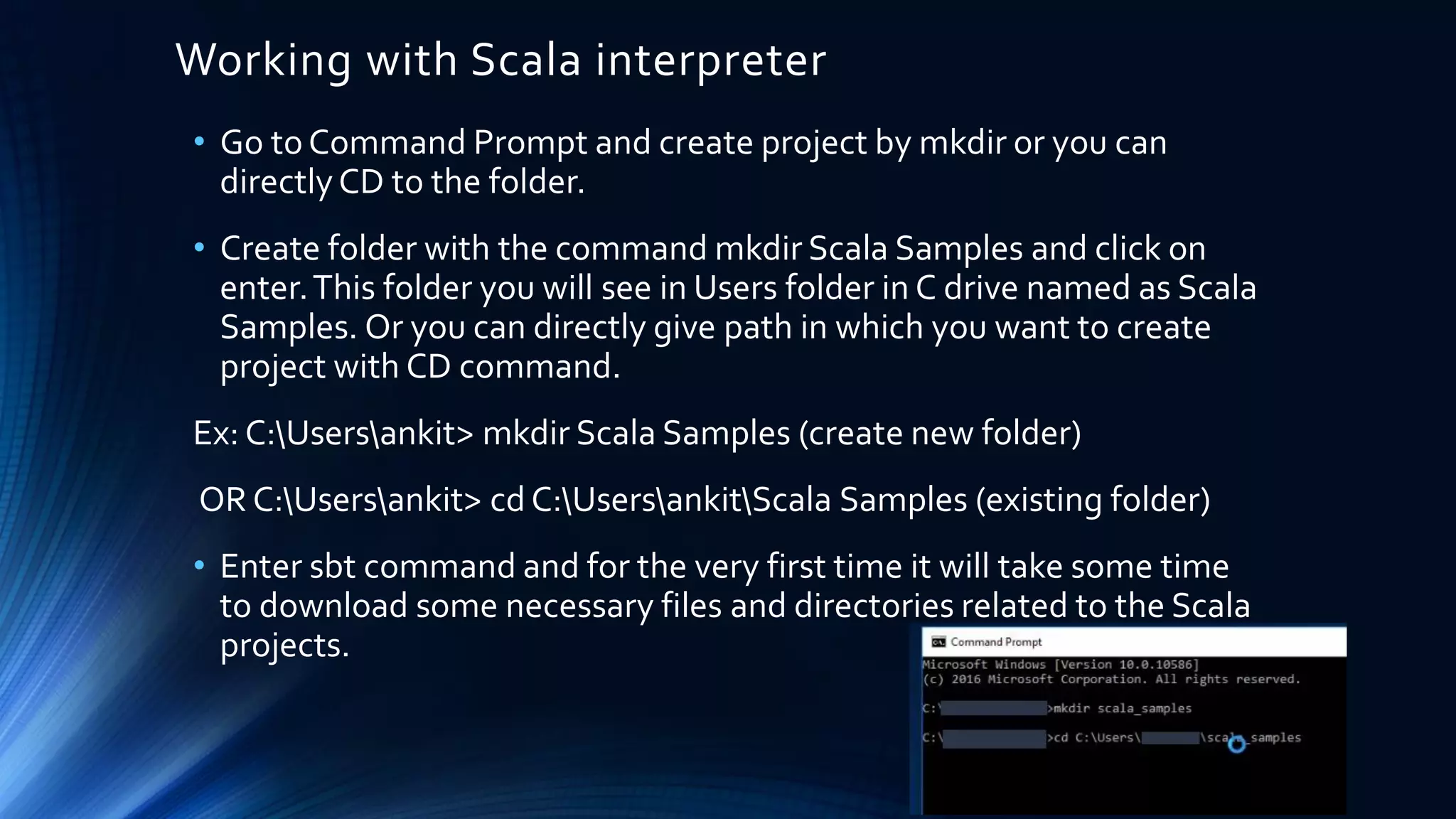 Installing spark scala console in windows 10 | PPT