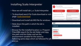 Installing spark scala console in windows 10 | PPT