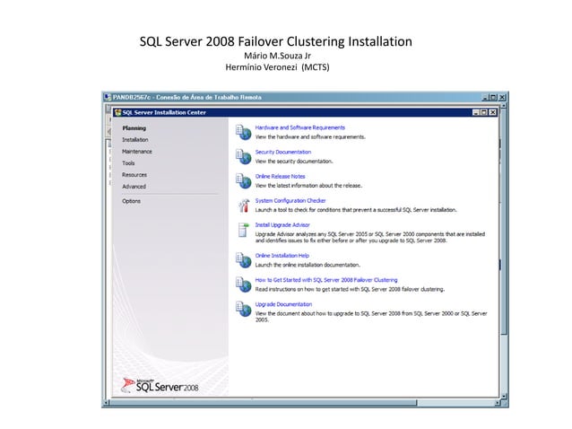 How to Install SQL 2008 Failover Cluster in Windows 2008 | PPT